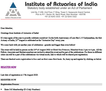 Magazine of the Institute of Actuaries of India