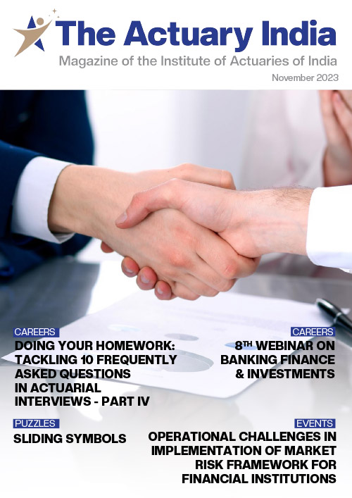Magazine of the Institute of Actuaries of India